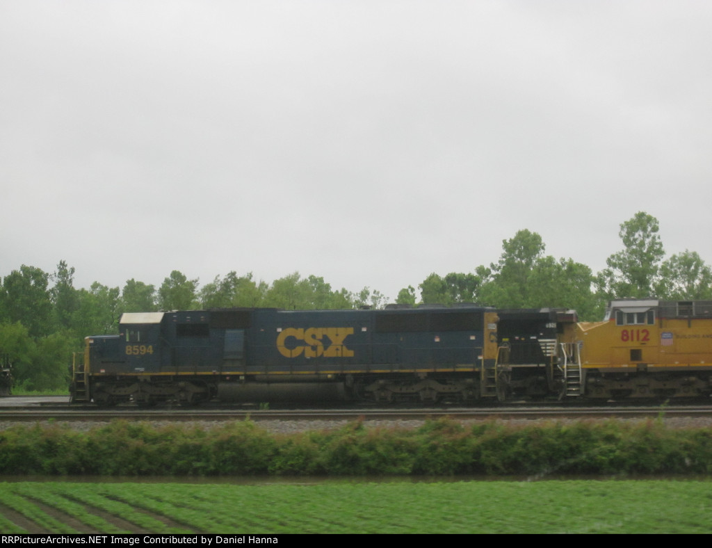 CSX 8594 at UP's Marion Yard